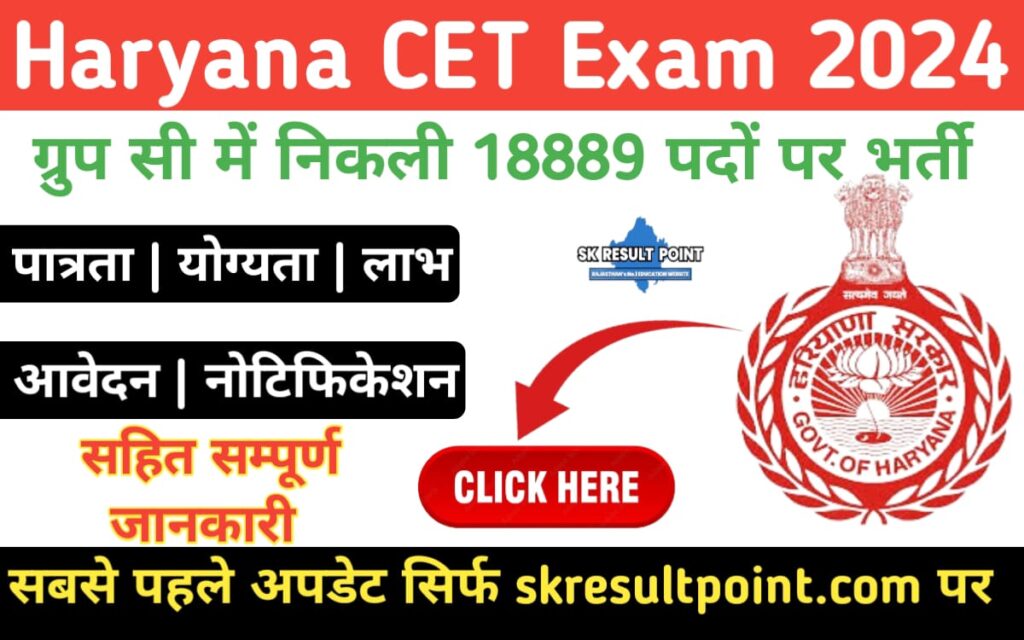 Haryana Cet Form Apply 2024 | ग्रुप सी में निकली बड़ी भर्ती ...